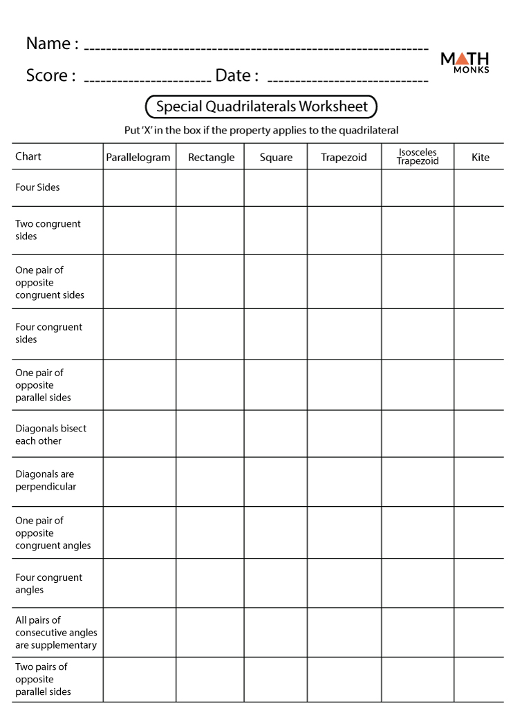 Special Quadrilaterals Worksheets Math Monks special-quadrilaterals-worksheets-math-monks